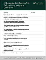 25 Essential Questions to Ask Before Hiring a General Contractor: A ...