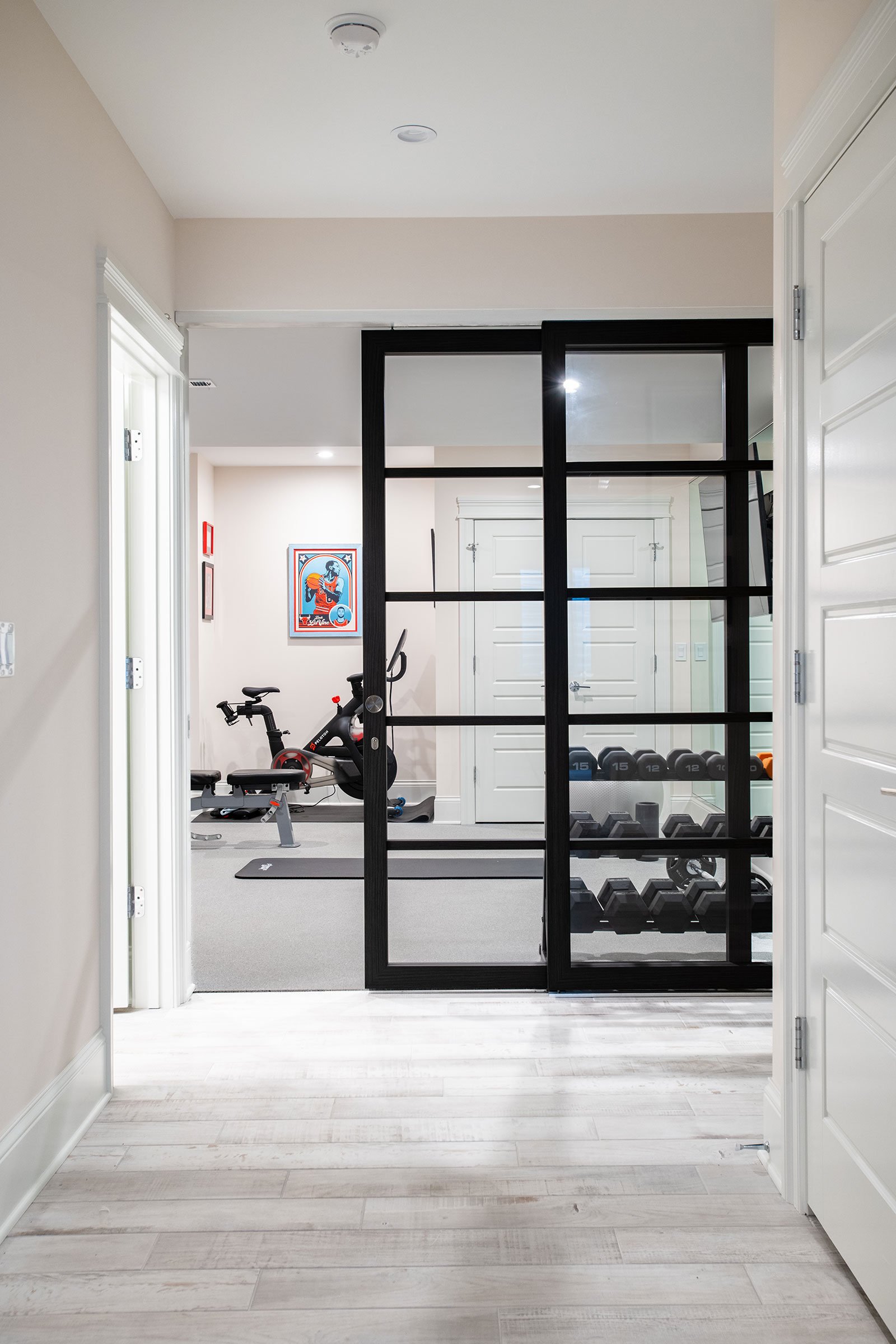 Glenview IL Basement Renovation | Home Gym, Music Room & Entertainment ...